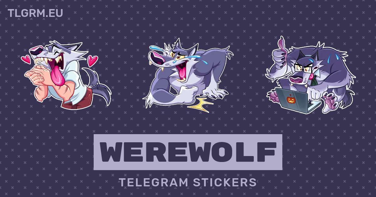 “Werewolf” stickers set for Telegram