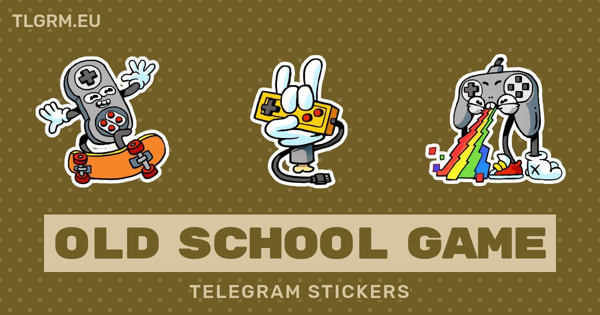 “Old School Game” stickers set for Telegram