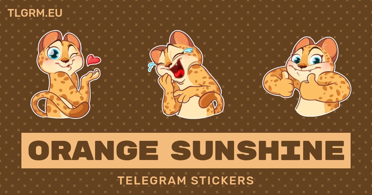 “Orange Sunshine” stickers set for Telegram