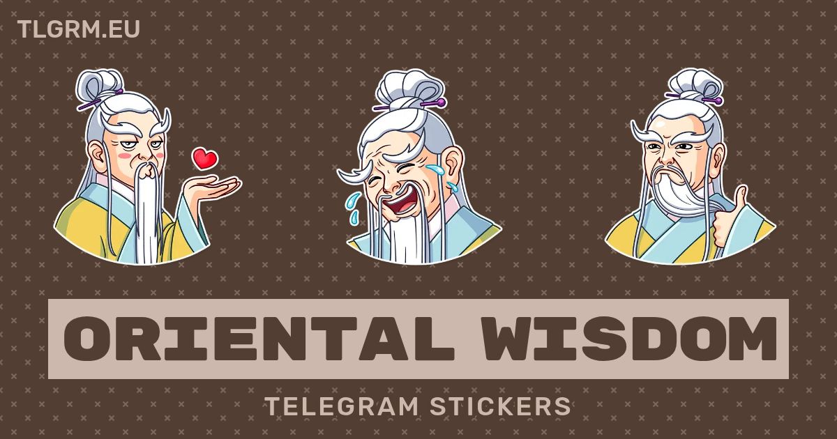 “Oriental Wisdom” stickers set for Telegram