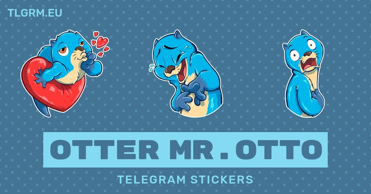 “Otter Mr.Otto” stickers set for Telegram