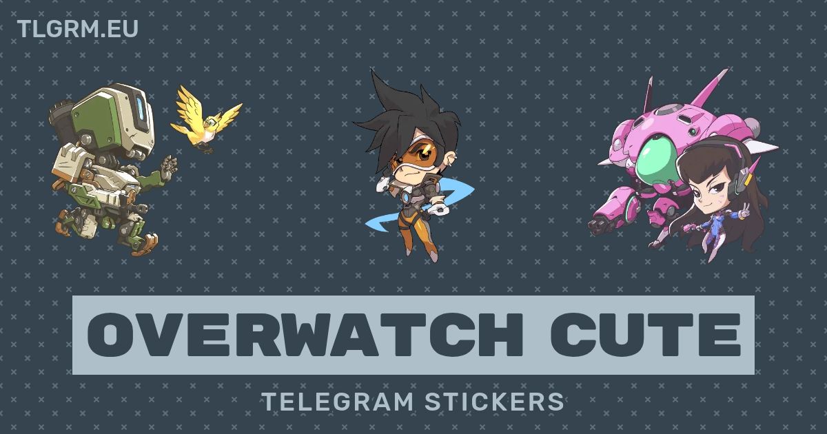 “Overwatch Cute” stickers set for Telegram