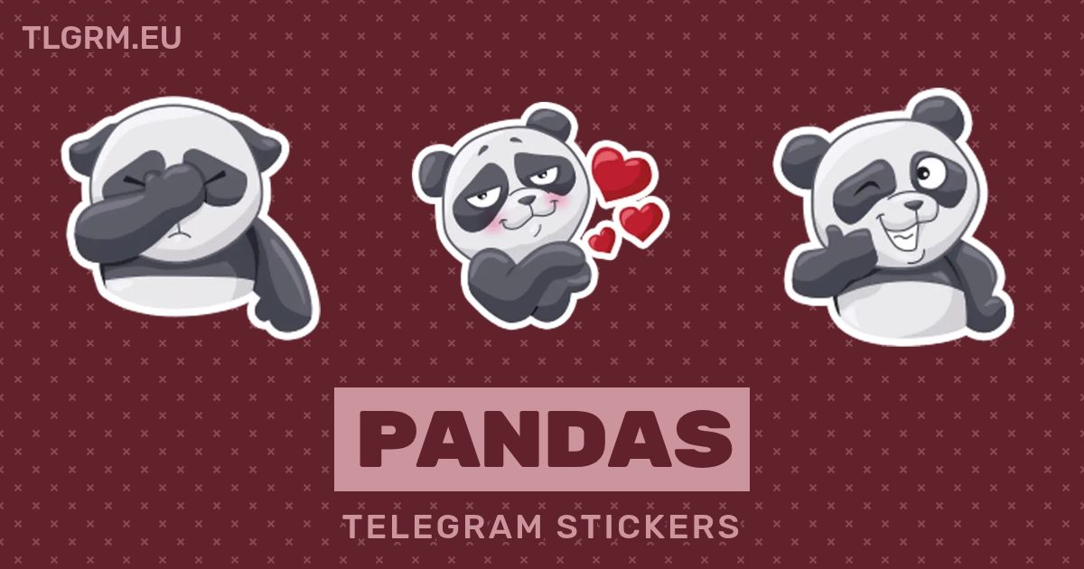 “PandaS” stickers set for Telegram