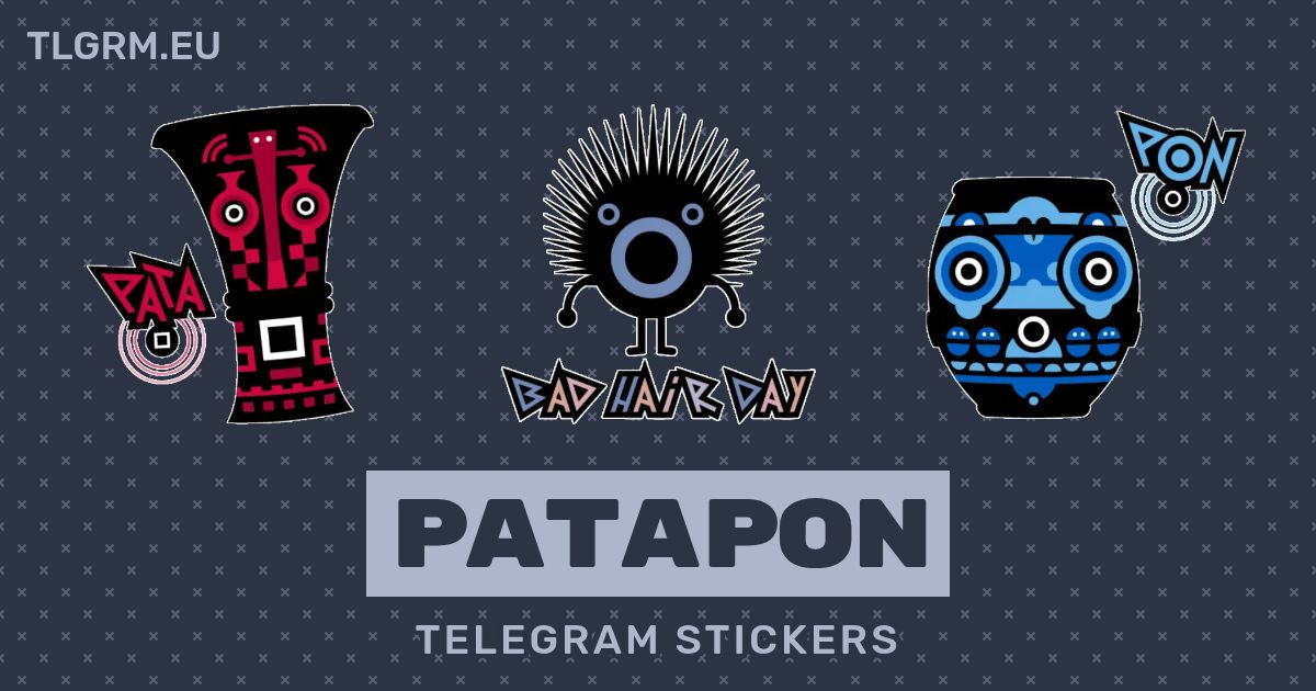 “Patapon” stickers set for Telegram
