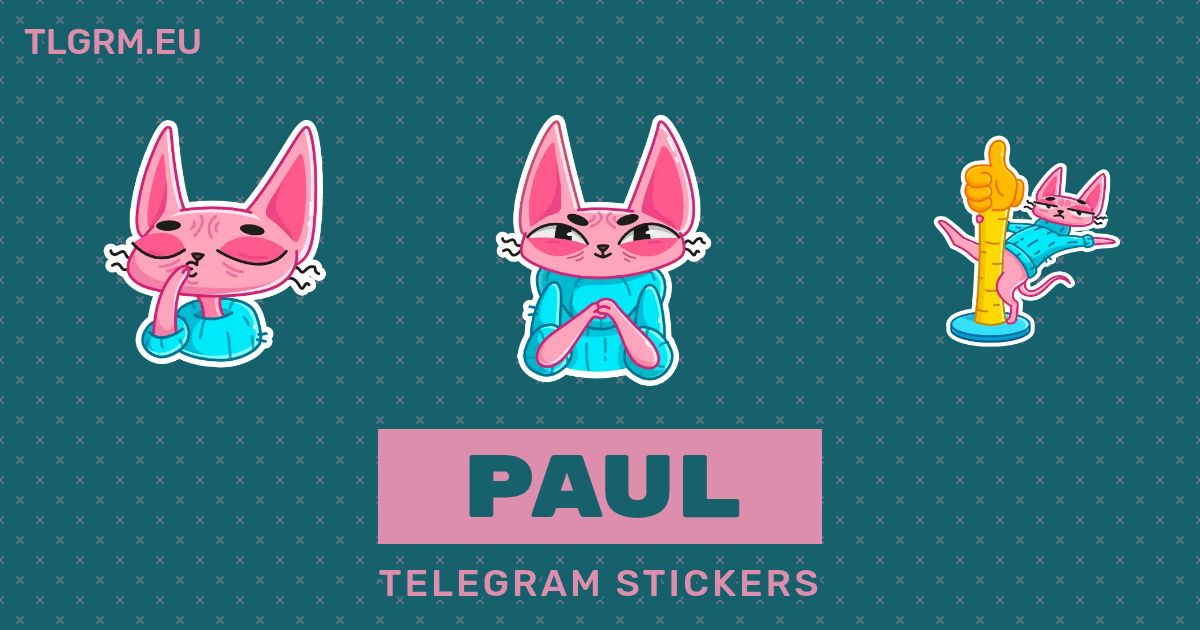 “Paul” animated sticker set for Telegram