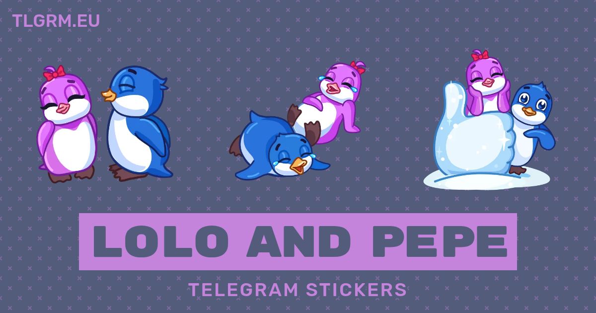 “Lolo And Pepe” animated sticker set for Telegram