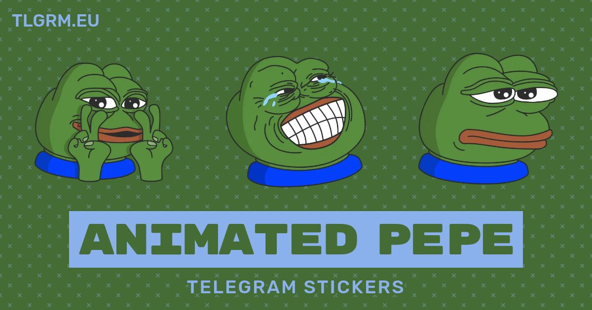 “Animated Pepe” animated sticker set for Telegram