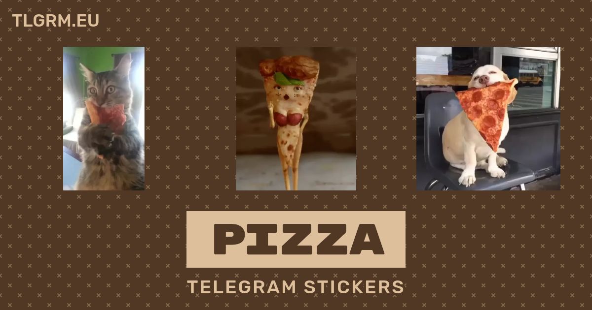 “Pizza” animated sticker set for Telegram