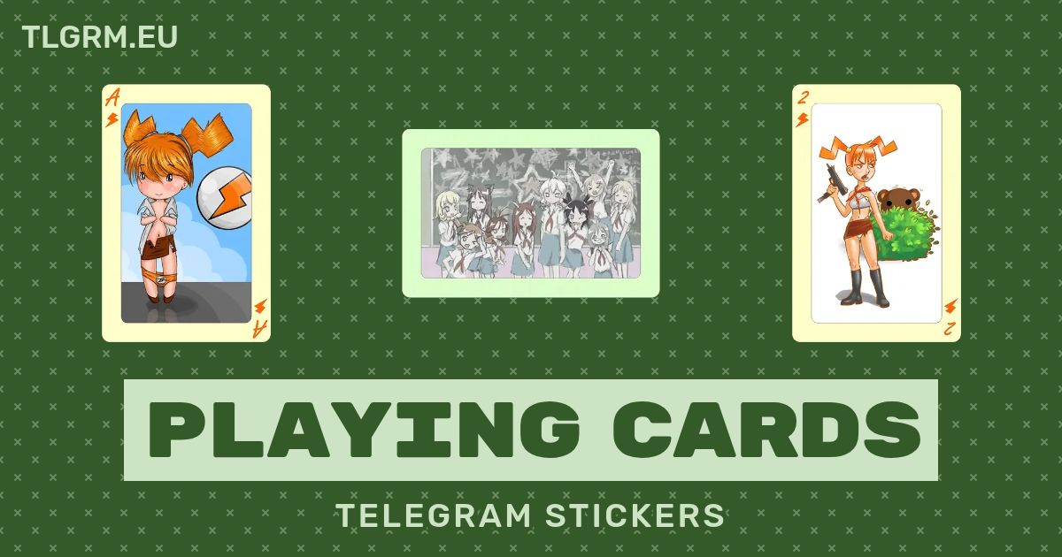 “Playing cards” stickers set for Telegram