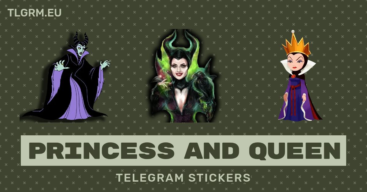 “Princess and Queen” stickers set for Telegram