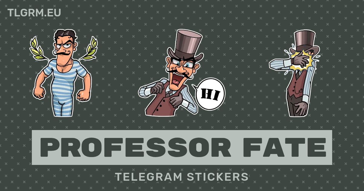 “Professor Fate” stickers set for Telegram