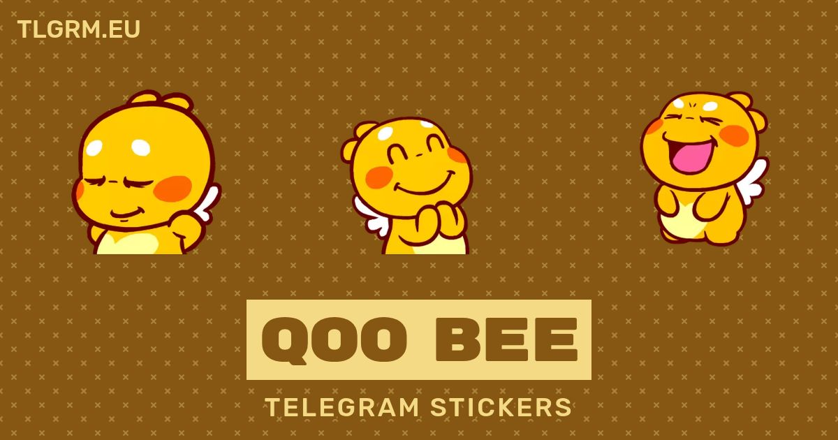 “Qoo Bee” animated sticker set for Telegram