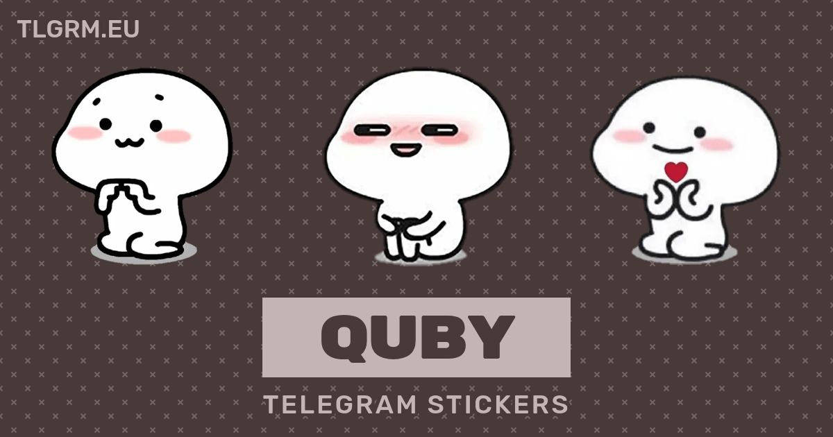 “Quby” stickers set for Telegram