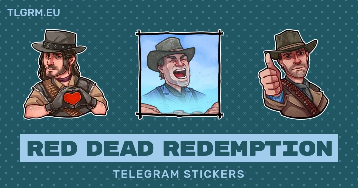 “Red Dead Redemption” stickers set for Telegram