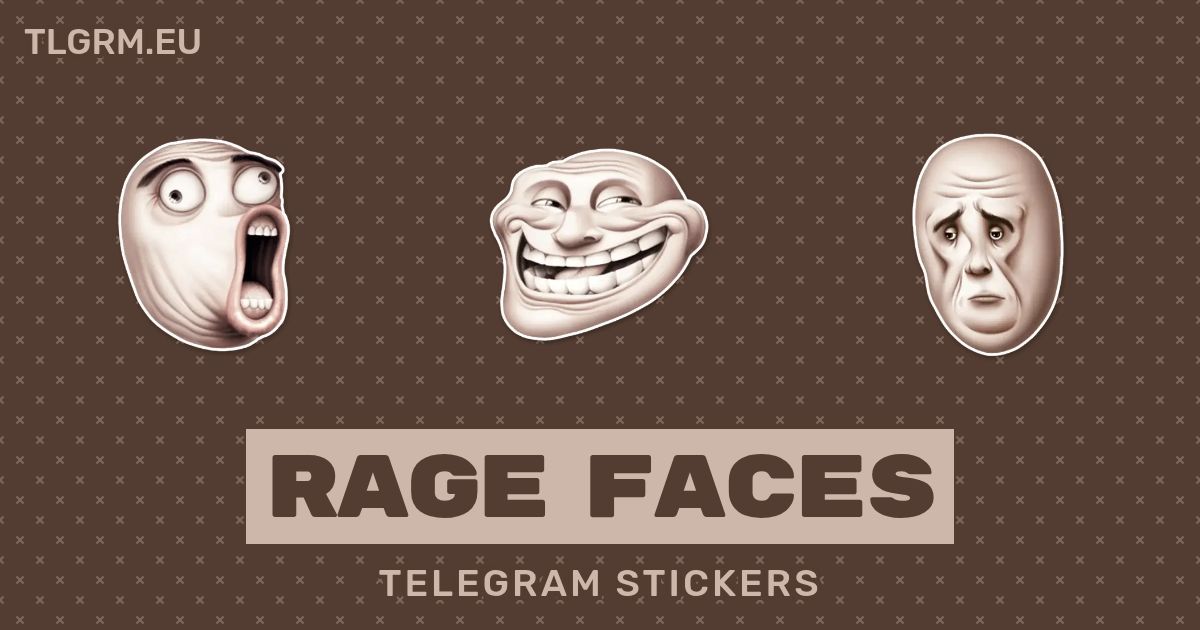 “Rage Faces” stickers set for Telegram