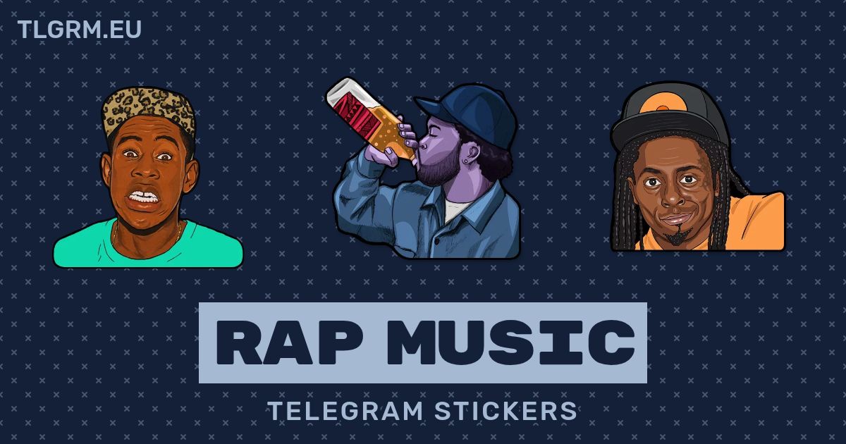 “Rap Music” stickers set for Telegram