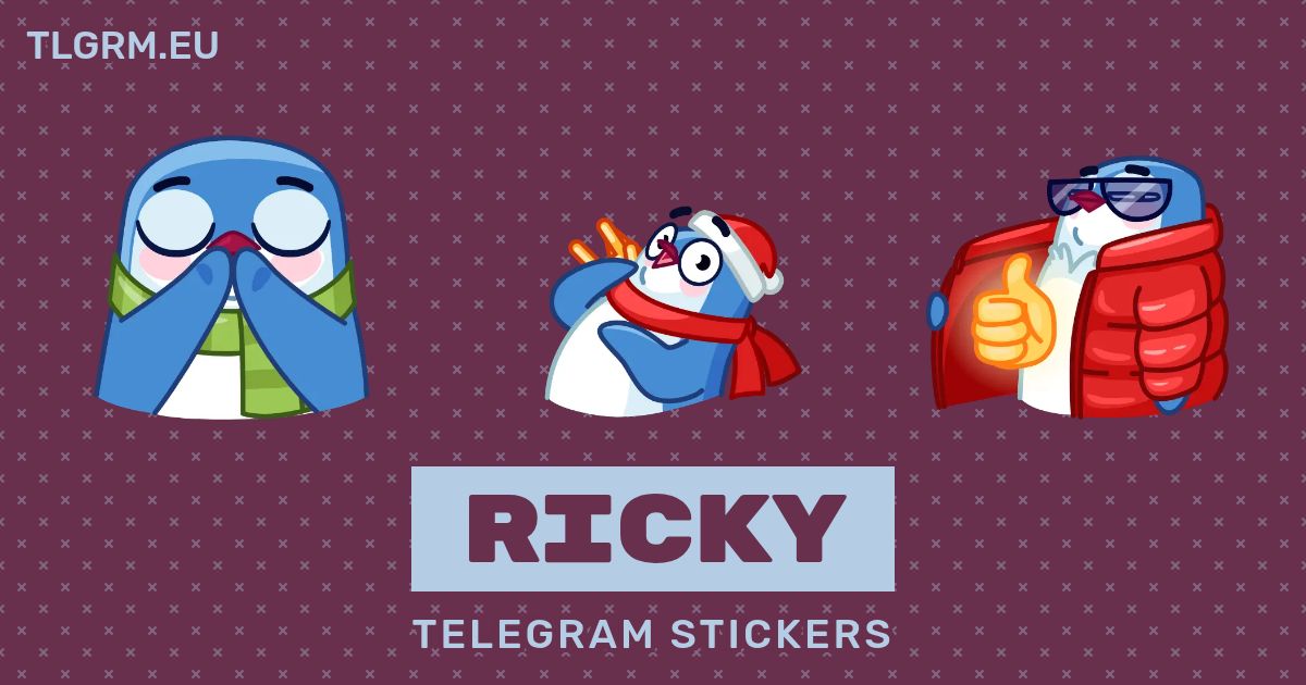 “Ricky” animated sticker set for Telegram