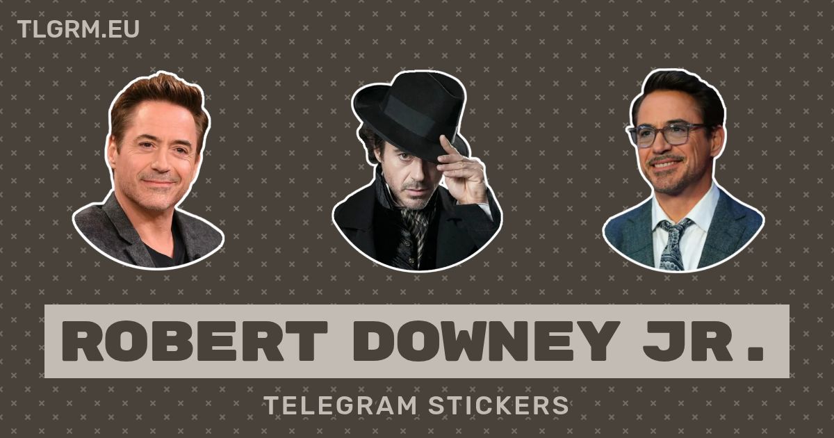“Robert Downey Jr.” stickers set for Telegram