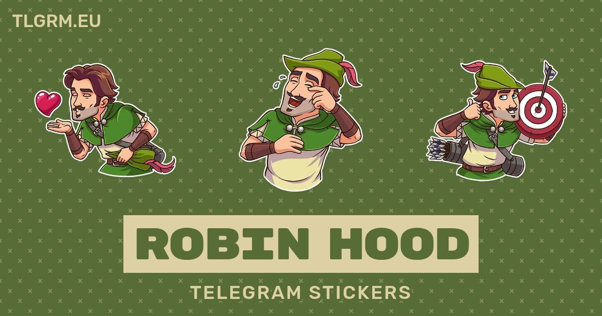 “Robin Hood” stickers set for Telegram