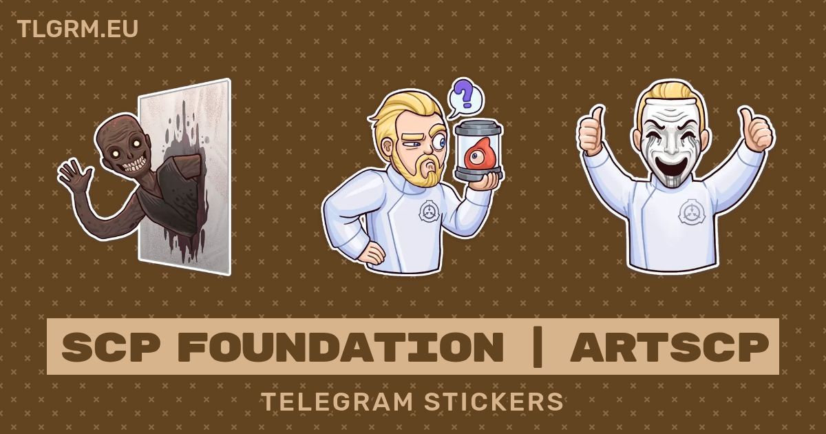 “SCP Foundation | ARTSCP” stickers set for Telegram