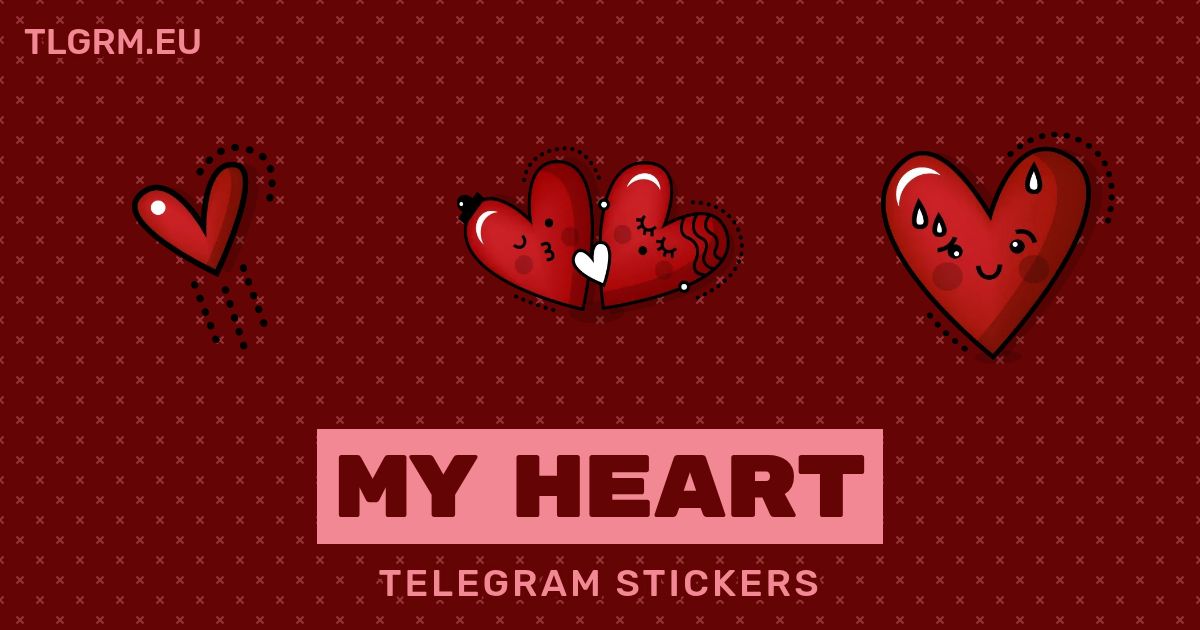 “My Heart” stickers set for Telegram