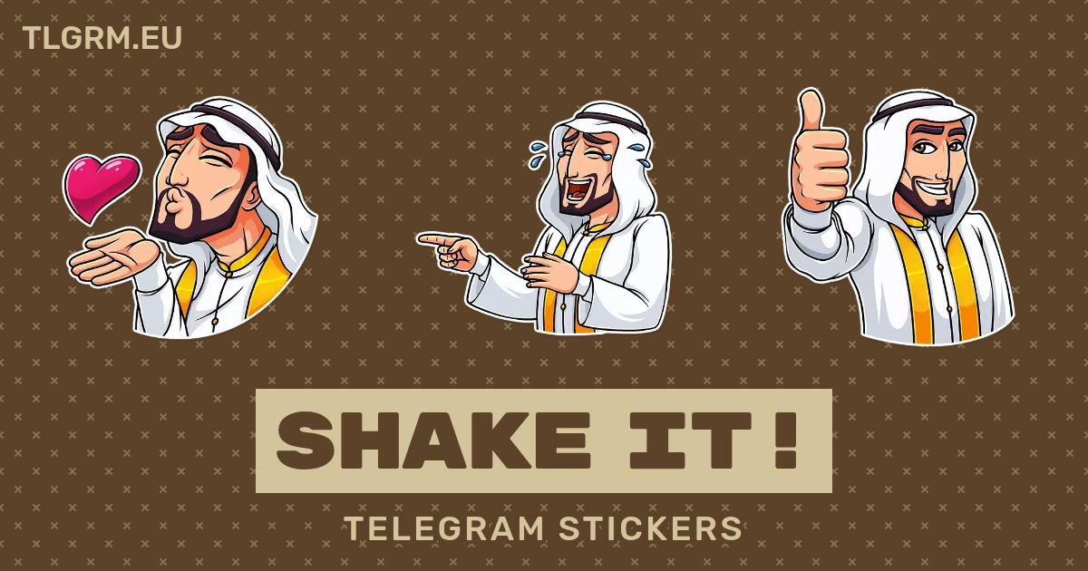 “Shake It!” stickers set for Telegram