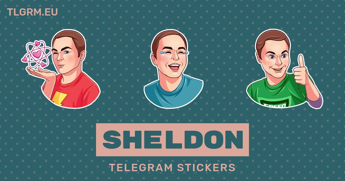 “Sheldon” stickers set for Telegram