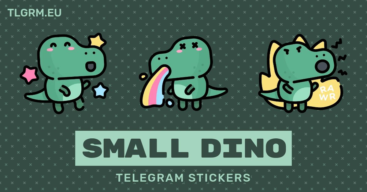“Small Dino” stickers set for Telegram