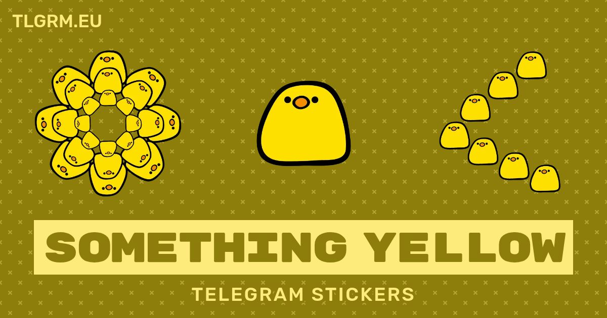 “Something Yellow” animated sticker set for Telegram