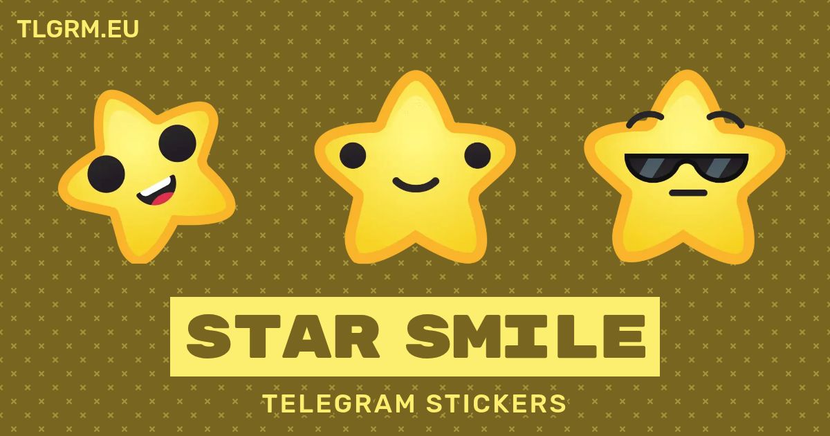 “Star Smile” stickers set for Telegram