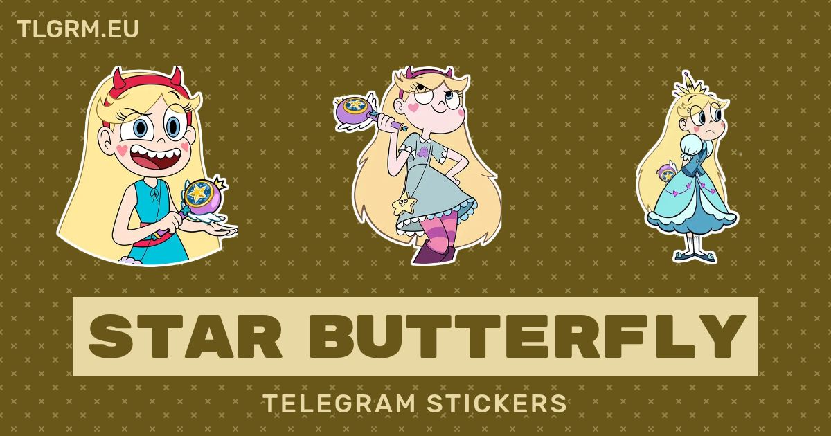 “Star Butterfly” stickers set for Telegram