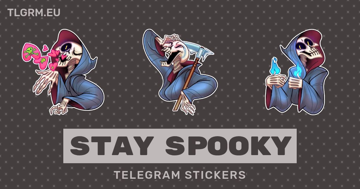“Stay Spooky” stickers set for Telegram