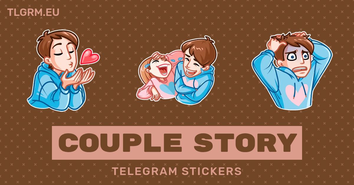 “Couple Story” stickers set for Telegram