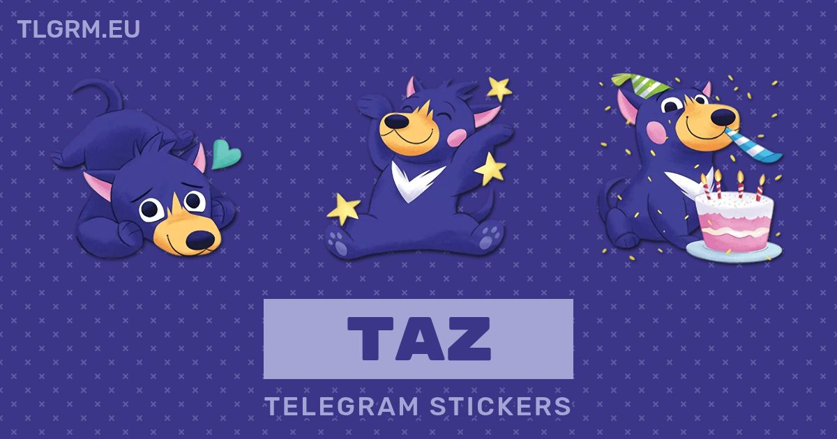 “Taz” stickers set for Telegram