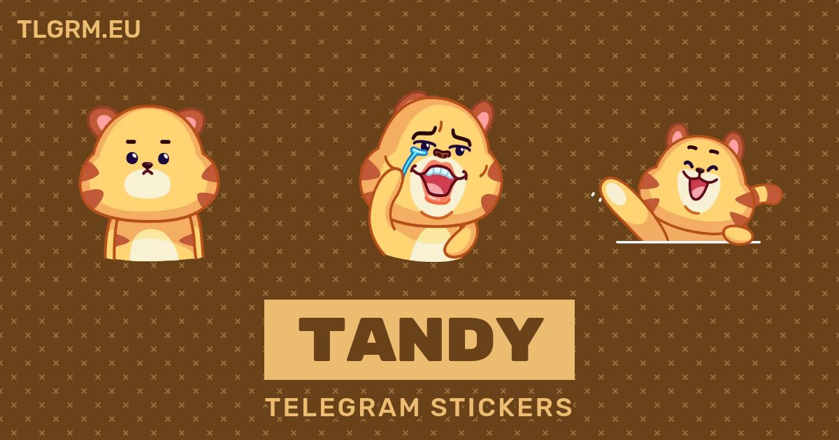 “Tandy” animated sticker set for Telegram