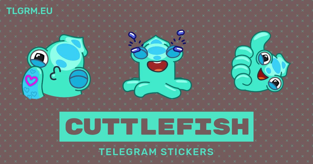 “Cuttlefish” animated sticker set for Telegram