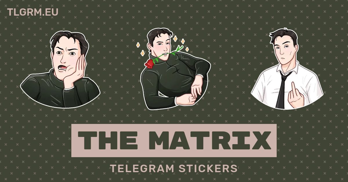 “The Matrix” stickers set for Telegram