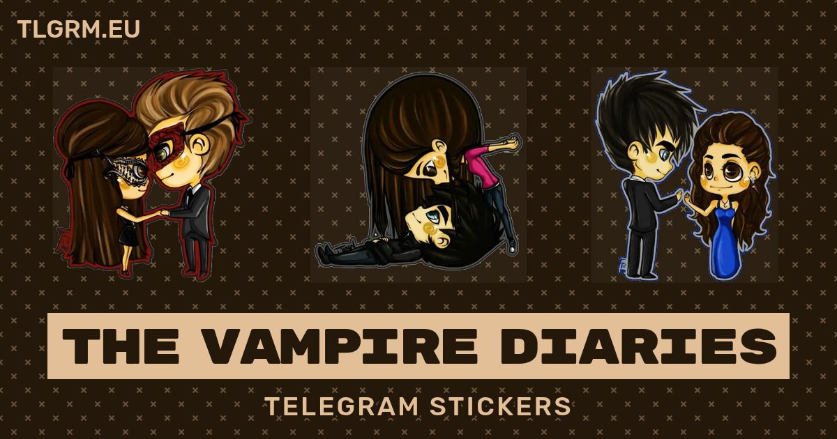 “The Vampire Diaries” stickers set for Telegram