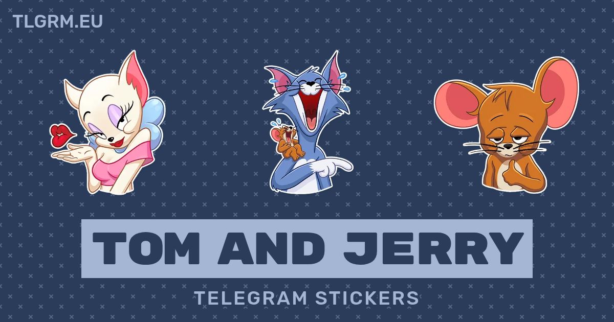 “Tom and Jerry” stickers set for Telegram