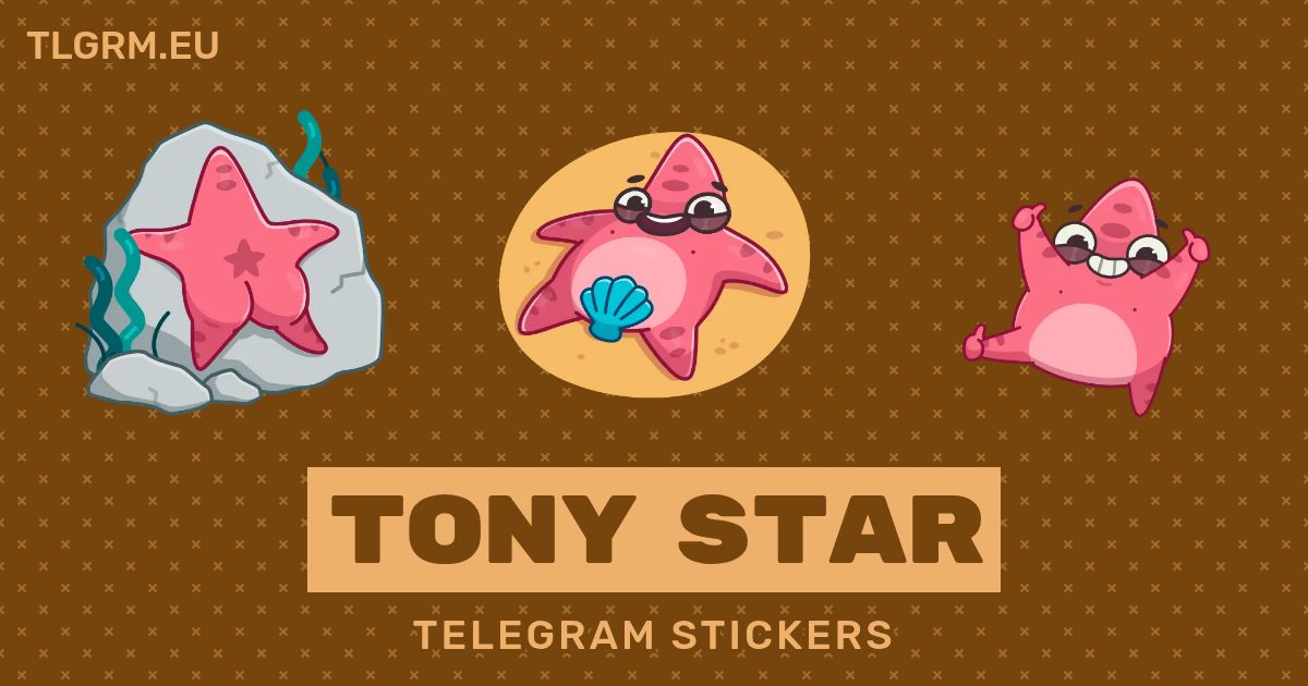 “Tony Star” animated sticker set for Telegram