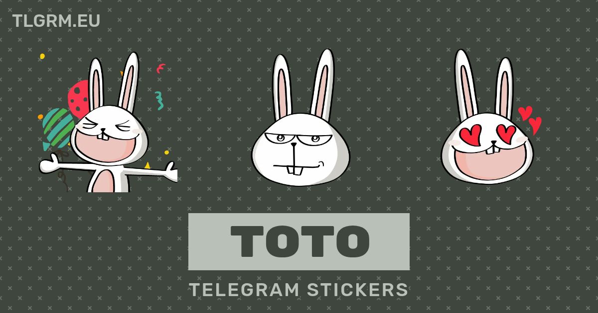 “Toto” animated sticker set for Telegram