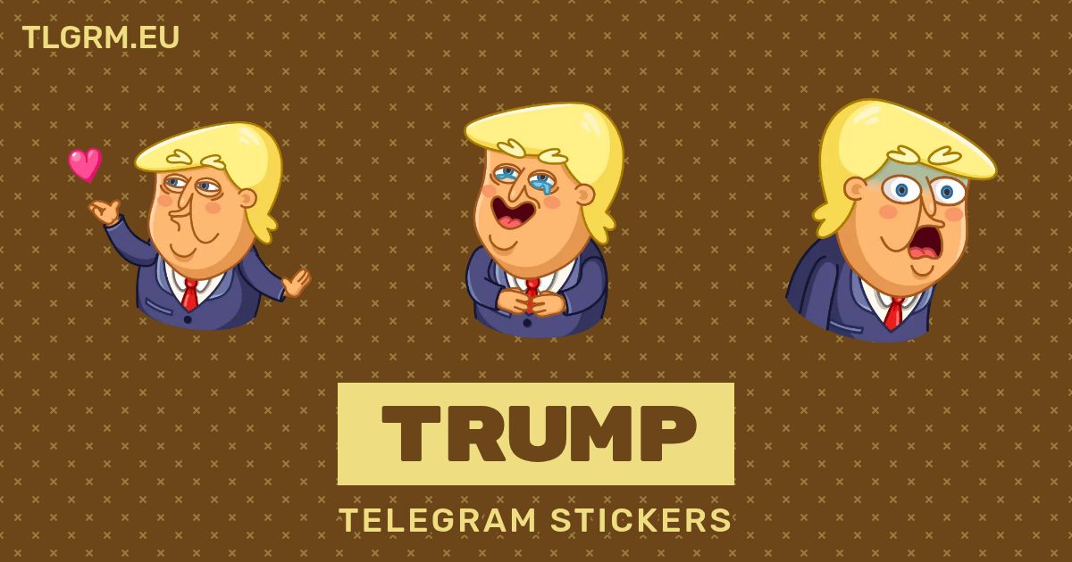 “Trump” animated sticker set for Telegram
