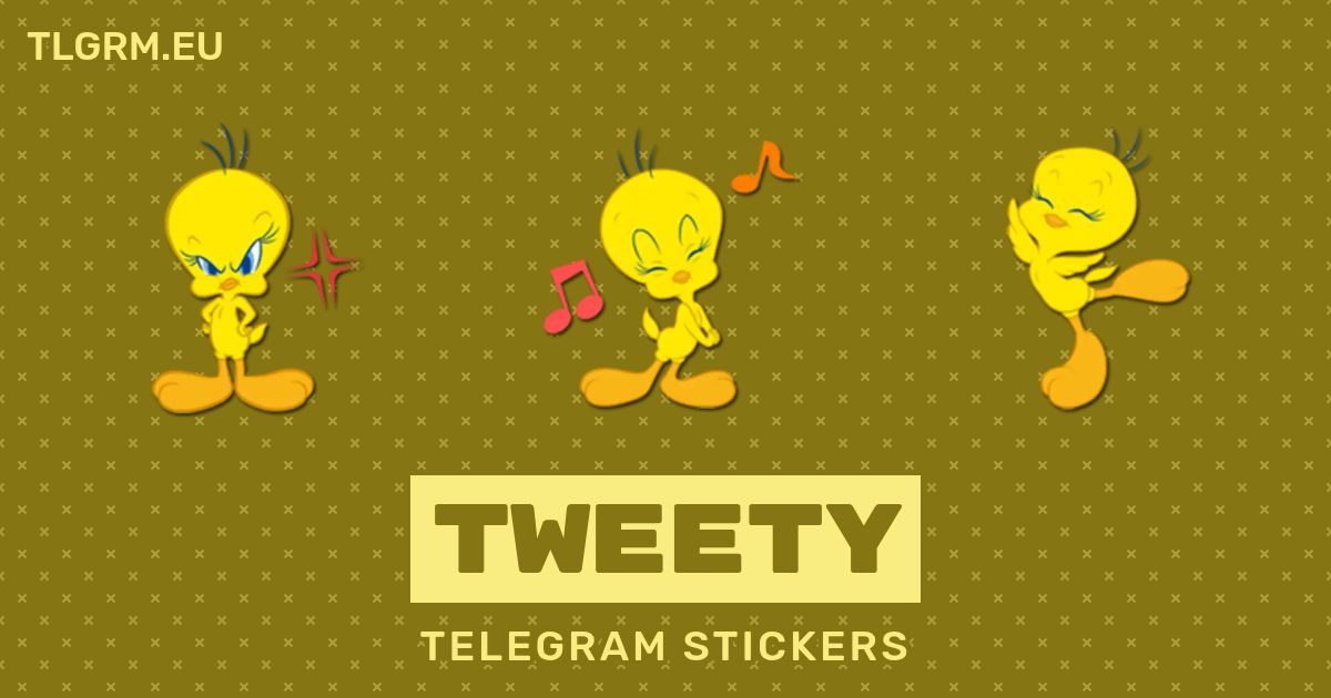 “Tweety” stickers set for Telegram