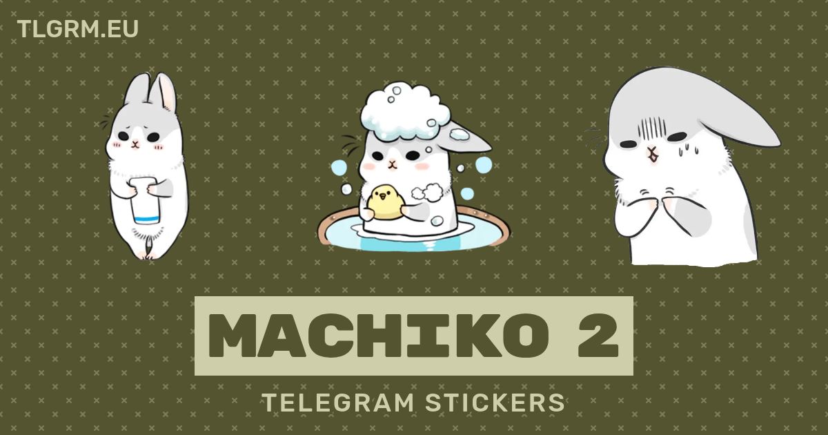 “Machiko 2” stickers set for Telegram