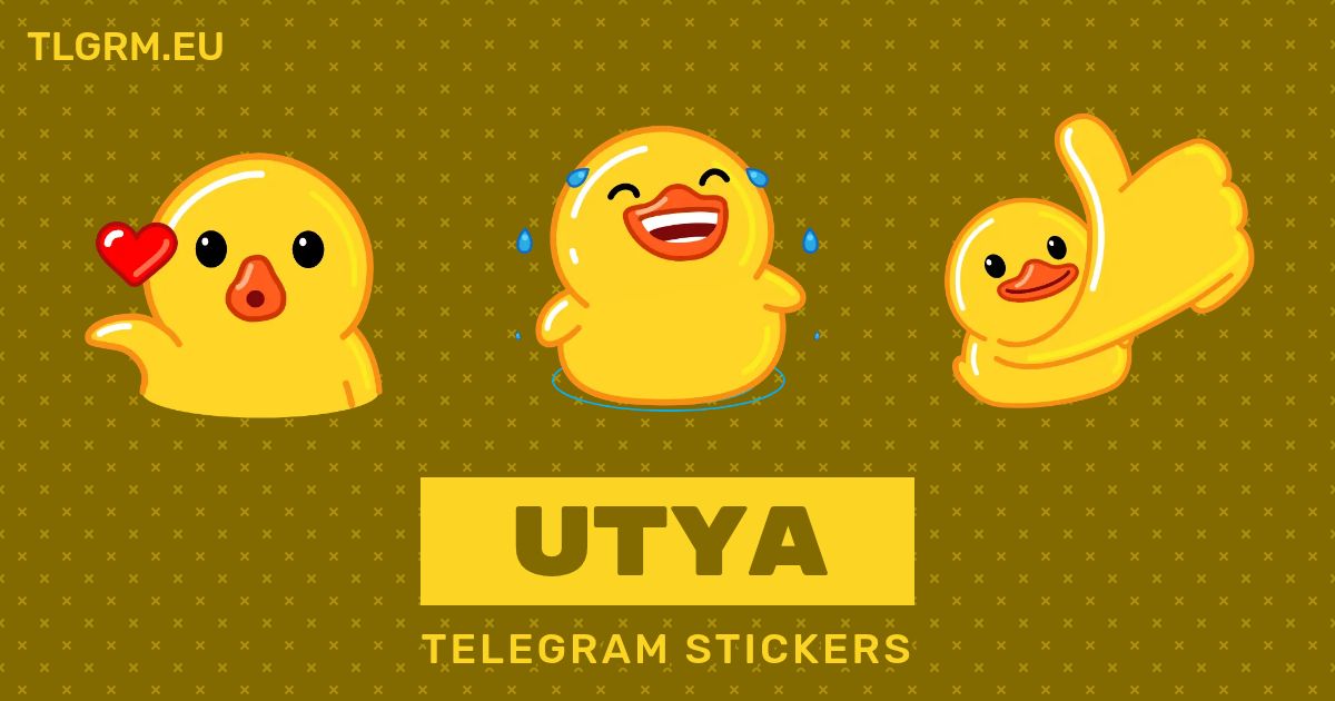 “Utya” animated sticker set for Telegram