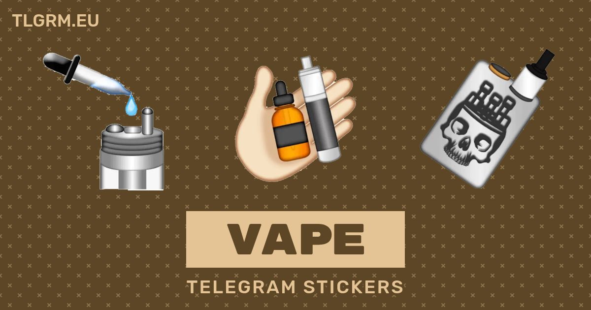 “Vape” stickers set for Telegram
