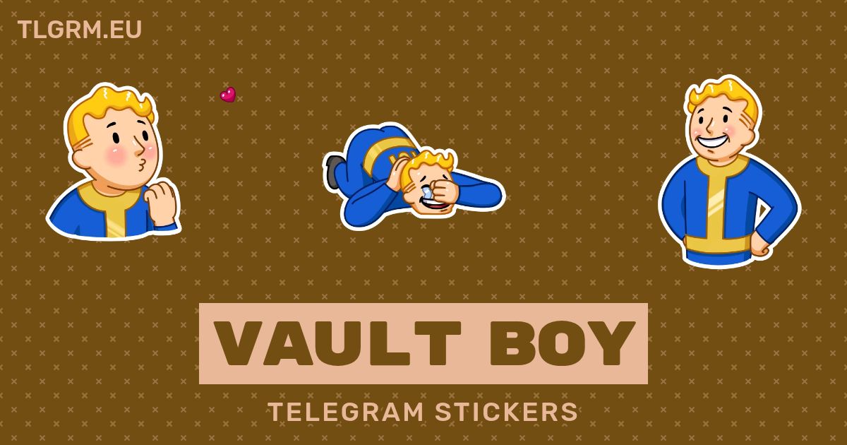 “Vault Boy” animated sticker set for Telegram