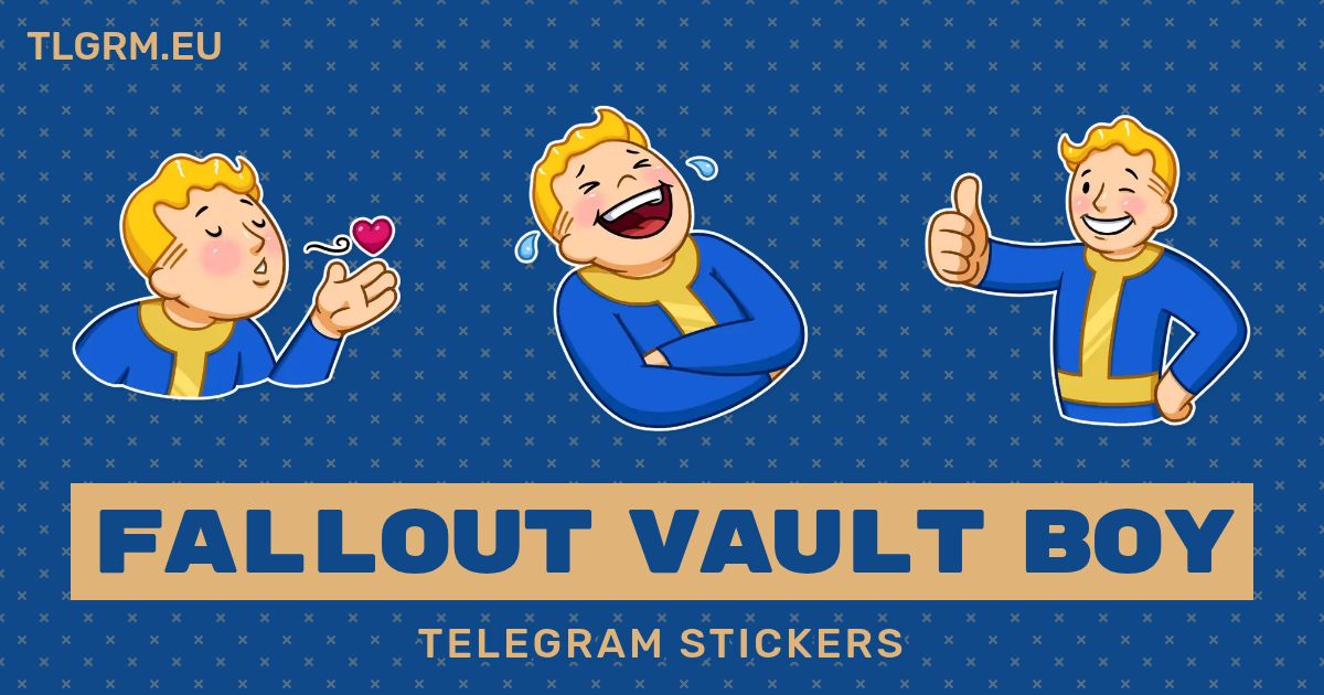 “Fallout Vault Boy” stickers set for Telegram