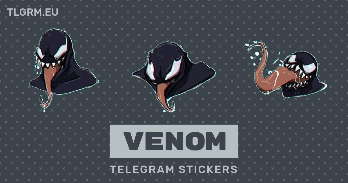 “Venom” stickers set for Telegram