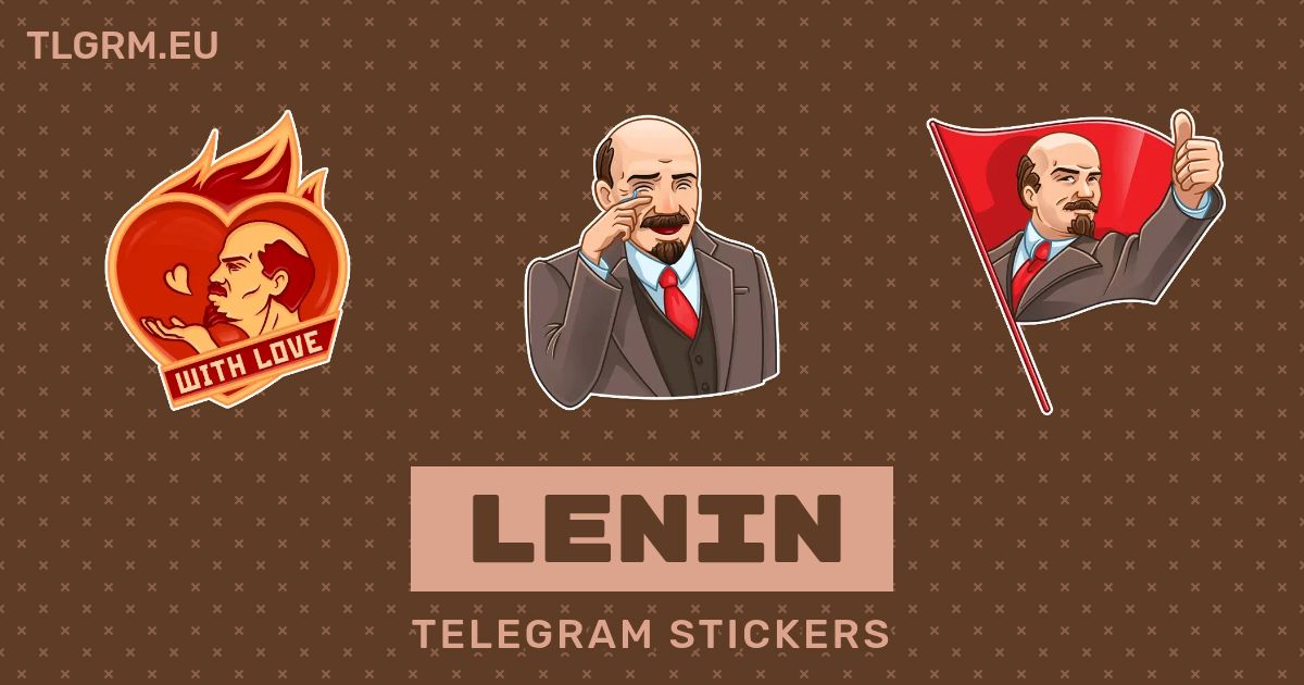 “Lenin” stickers set for Telegram
